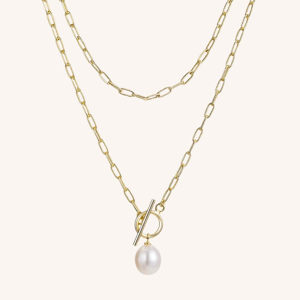 Toggle clasp pearl necklace store