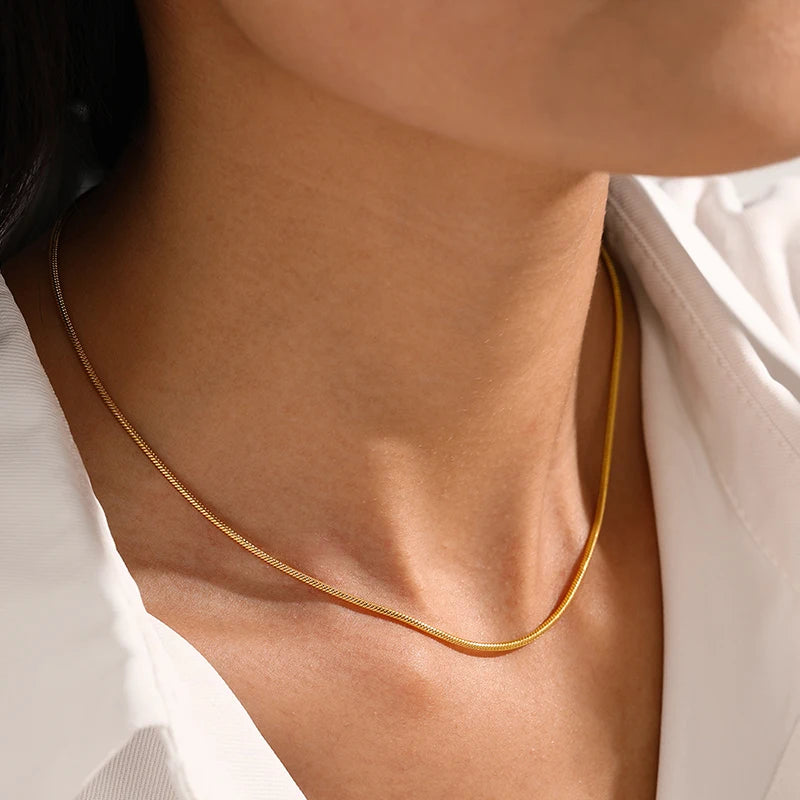 Classic Snake Chain Necklace | Victoria Emerson