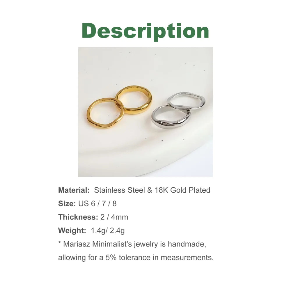 Ripple Stackable Band Ring – Victoria Emerson
