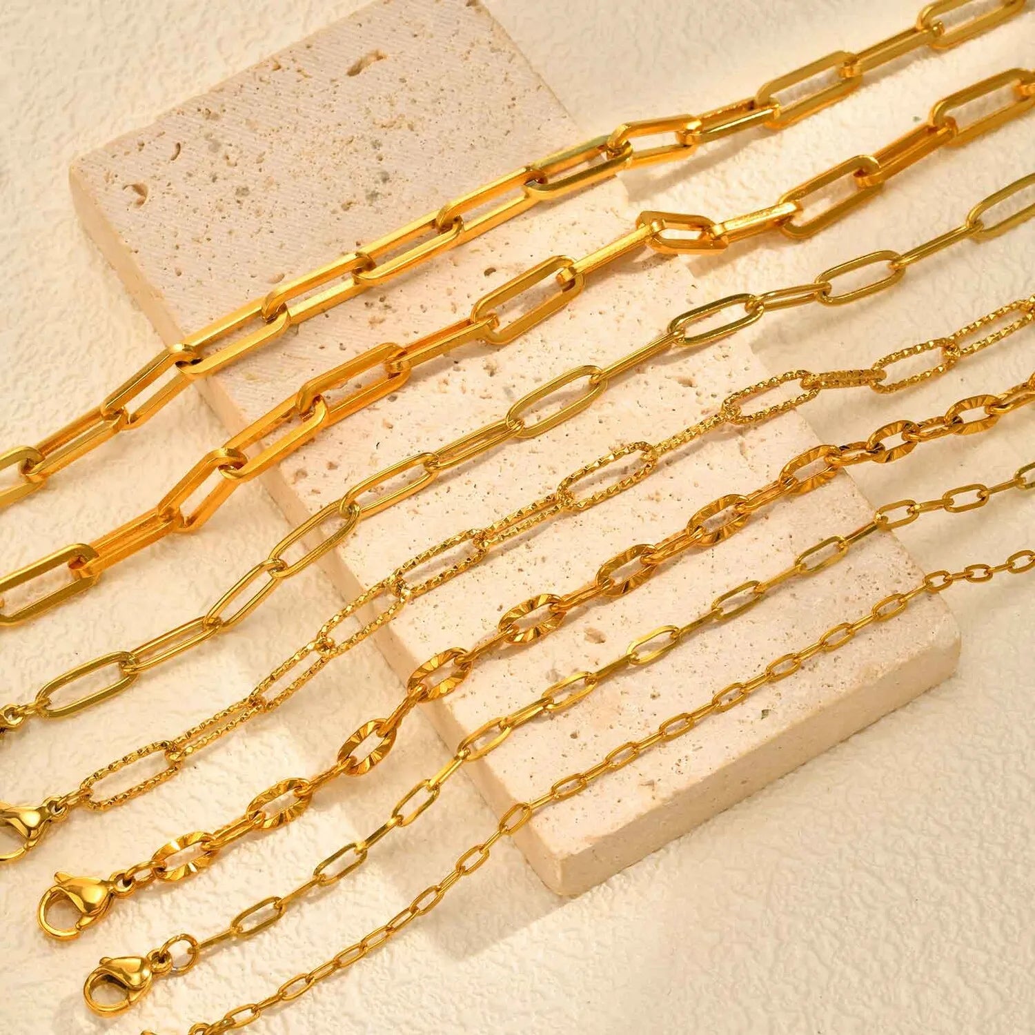 The Gold Coast Layered Chain Set – Victoria Emerson