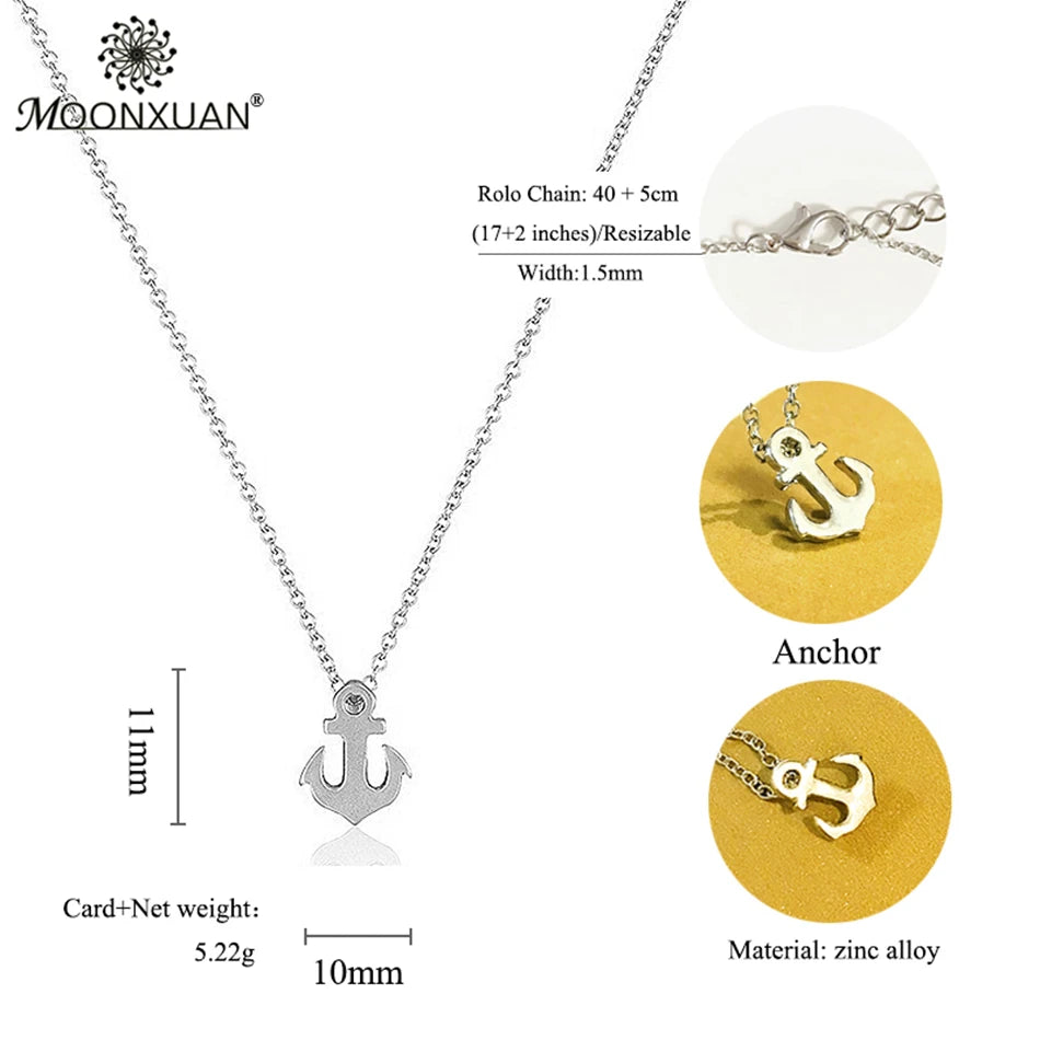 Make Waves Anchor Necklace – Victoria Emerson