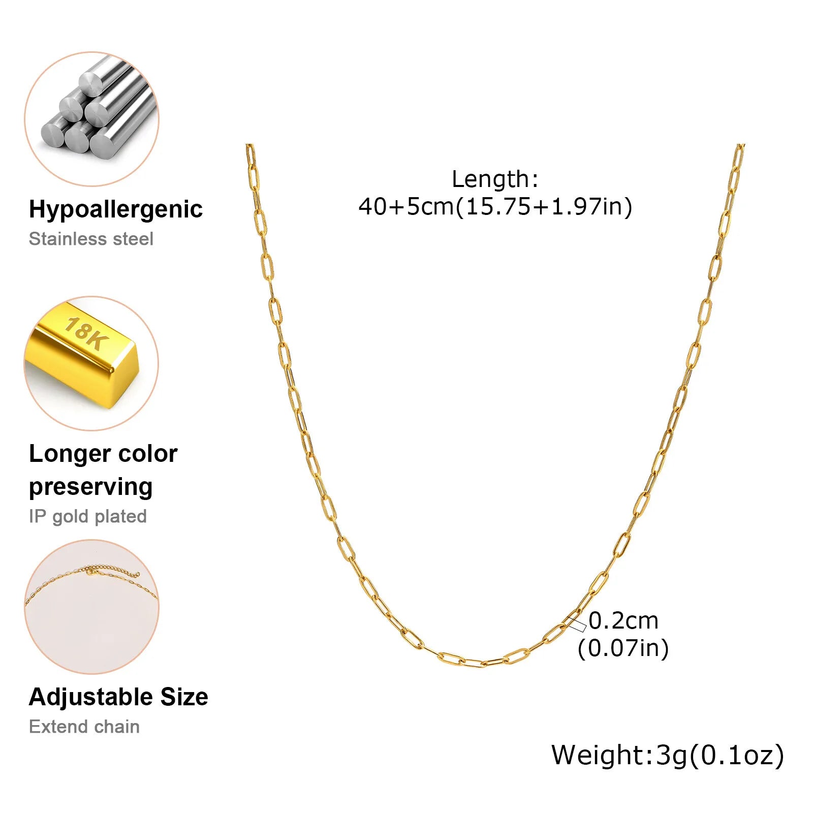 The Gold Coast Layered Chain Set – Victoria Emerson